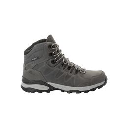 Trekkingschuh Jack Wolfskin "REFUGIO PRIME TEXAPORE MID M", Herren, Gr. UK 12,5 - EU 47,5, Normalschaft, grau (slate, grau), Main Material Second Material 100% Polyamide Lining Sole 100% Rubber/ EVA, Schuhe Trekkingschuh