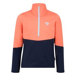 Sweatshirt Ziener "JARPS-Z midlayer junior", M&auml;dchen, Gr. 140, vibrant peach, Obermaterial: 89% Polyester, 11% Elasthan, Sweatshirts Sweatshirt