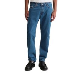 Marc O'Polo Straight-Jeans MARC O'POLO DENIM, Herren, Gr. 29, L&auml;nge 30, blau (dunkelblau), Denim/Jeans, Obermaterial: 100% Baumwolle, Jeans Straight-Jeans, gerade Form, cleane Optik