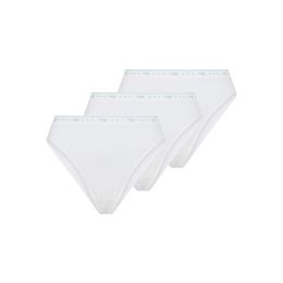 Tai-Slip Sloggi "24/7 100", Damen, Gr. 38, wei&szlig;, Single Jersey, Obermaterial: 95% Baumwolle, 5% Elasthan, figurbetont, Unterhosen Tai-Slip, elastischer Bund mit Sloggi-Logo-Schriftzug, Topseller