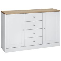 Kommode OTTO HOME "Heide", wei&szlig; (wei&szlig;, eichefarben), Sideboards, Kommode, Breite 120 cm