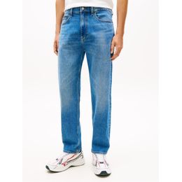 Straight-Jeans Tommy Jeans "SONNY REGULAR", Herren, Gr. 34, L&auml;nge 32, denim medium, Denim/Jeans, Obermaterial: 99% Baumwolle, 1% Elasthan, unifarben, regular fit lang, Jeans Straight-Jeans, Regular fit mit praktischen Taschen