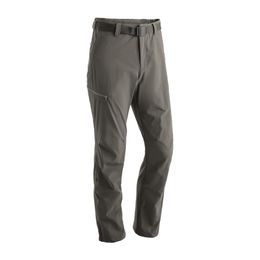 Funktionshose Maier Sports "Nil", Herren, Gr. 34, Kurzgr&ouml;&szlig;en, braun (schlamm), 90% Polyamid, 10% Elasthan, Hosen Funktionshose, Herren Wanderhose, atmungsaktive Outdoor-Hose mit Roll up Funktion