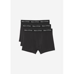 Marc O'Polo Boxer MARC O'POLO "Essentials", Herren, Gr. XL, schwarz, Obermaterial: 95% Baumwolle, 5% Elasthan, unifarben, k&ouml;rpernah, Unterhosen Boxer, mit dehnbarem Komfortbund