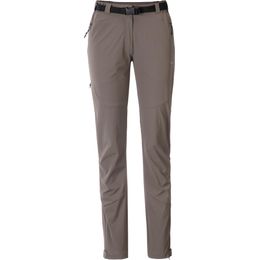 Outdoorhose LPO "Trekkinghose Gwen WMN", Herren, Gr. 22, Normalgr&ouml;&szlig;en, braun (major braun), 92% Polyamid, 8% Elasthan, regular fit, Hosen Outdoorhose, mit G&uuml;rtel