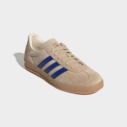 Sneaker adidas originals "GAZELLE INDOOR", Herren, Gr. 40, magic beige, royal blau, wonder wei&szlig;, Leder, Schuhe Sneaker, Topseller