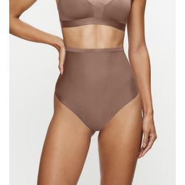Shapingstring Triumph "Shape Smart", Damen, Gr. L, braun (toasted almond), Microtouch, Obermaterial: 54% Elasthan, 46% Polyamid, unifarben, k&ouml;rpernah, Unterhosen Shapingstring, formend, leicht, nahtlos, elastisch, mit Power-Mesh-Zonen