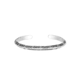 Armreif HAZE & GLORY "Armband Armreif - Azetec 925 Silber" Gr. 200, silber, Armb&auml;nder, Herren, 200, Silber 925 (Sterlingsilber), Armreif
