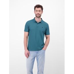 Poloshirt Lerros, Herren, Gr. L, soft, Single Jersey, Obermaterial: 60% Baumwolle, 40% Polyester, unifarben, normal h&uuml;ftbedeckend, Rundhals, Shirts Poloshirt, mit Logo-Stickerei, kurzarm