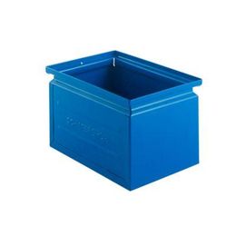Sch&auml;fer Shop Sch&auml;fer Shop Select Stapelbox, 3,5 l, 8 kg, L 210 x B 147 x H 130 mm, Stahl, RAL 5015 (himmelblau)