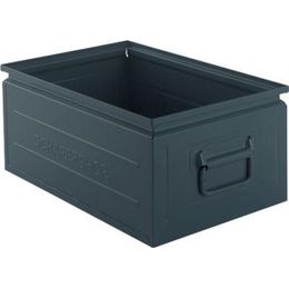 Sch&auml;fer Shop Sch&auml;fer Shop Select Stapelbox, 25 l, 120 kg, L 478 x B 307 x H 200 mm, Stahl, RAL 5008 (graublau)