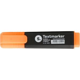 Textmarker S. mit Keilspitze, lichtbest&auml;ndig, schnell trocknend, orange, 1 St&uuml;ck