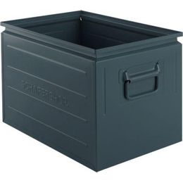 Sch&auml;fer Shop Sch&auml;fer Shop Select Stapelbox, 40 l, 150 kg, L 480 x B 308 x H 301 mm, Stahl, RAL 5008 (graublau)
