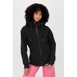 alife and kickin Outdoorjacke ALIFE & KICKIN "NAMINIAKA", Damen, Gr. M, schwarz (moonless), Web, Obermaterial: 100% Polyester, unifarben, Jacken Outdoorjacke