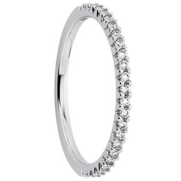 Diamantring ONE ELEMENT "0.25 ct Diamant Brillant Ring aus 585 Wei&szlig;gold" Gr. 50, silber, Fingerringe, Damen, 50,mit Brillant, Wei&szlig;gold 585, Diamantring