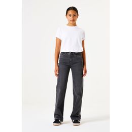 Schlagjeans Garcia "Ilvy", M&auml;dchen, Gr. 152, N-Gr, blau (schwarz used 8358), Denim/Jeans, Obermaterial: 99% Baumwolle, 1% Elasthan, loose fit lang, Jeans Schlagjeans, for Girls, mit weitem Bein