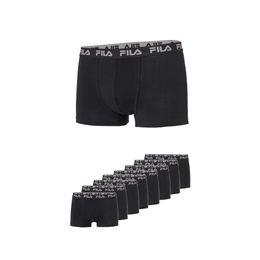Boxershorts Fila "MAN BOXER SHORTS", Herren, Gr. XL, schwarz, Obermaterial: 95% Baumwolle, 5% Elasthan, unifarben, k&ouml;rpernah, Unterhosen Boxershorts, mit ergonomischem Schnitt