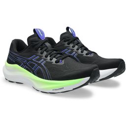 Laufschuh asics "GT-2000 14", Herren, Gr. 49, schwarz, cobalt burst, Synthetik, Schuhe Laufschuh, f&uuml;r mehr Stabilit&auml;t