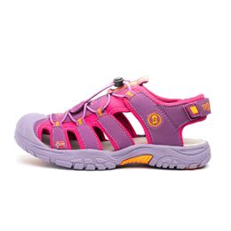 Outdoorsandale Trollkids "KIDS KVALVIKA SANDAL", M&auml;dchen, Gr. 31, orange (schwarz rose, orange), Synthetik, Textil, mehrfarbig, Schuhe Outdoorsandale