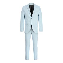 Jack & Jones PlusSize Anzug "JPRFRANCO SUIT NOOS PLS", Herren, Gr. 72, N-Gr, chambray blau, Web, Obermaterial: 78% Polyester, 17% Viskose, 5% Elasthan, JACK & JONES PLUSSIZE, unifarben, slim fit, Anz&uuml;ge Anzug