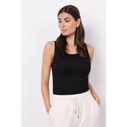 Tanktop soyaconcept "SC-RYAN 1", Damen, Gr. S, schwarz (9999 schwarz), Jersey, Obermaterial: 95% Viskose, 5% Elasthan, unifarben, figurbetont normal, Rundhals, Tops Tanktop, elastisches Basic-Top in Viskose-Ripp-Qualit&auml;t, super zum Unterziehen