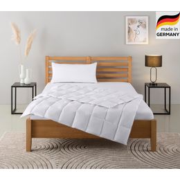 Daunenbettdecke + Kopfkissen OTTO HOME "TAMINS, Bettdecke 135x200 cm und 155x220 cm, 2-tlg.", wei&szlig;, B/L: 135cm x 200cm Anzahl Teile 1, B/L: 40cm x 80cm Anzahl Teile 1, Bezug: Baumwolle F&uuml;llung: Entendaune/-feder, leicht, Bettdecken Bezug: 100% Baumwolle. Kopfkissen Bezug: 100% Baumwolle. Bettdecken F&uuml;llung: 100% Daunen. Kopfkissen F&uuml;llung: 85% Federn, 15% Daunen, Bettwaren-Sets, Daunenbettdecke + 