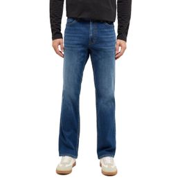 Straight-Jeans Mustang "Herren Style Tramper Straight", Herren, Gr. 46, L&auml;nge 32, 603 mittelblau, Denim/Jeans, 68% Baumwolle, 29% Polyester, 3% Elasthan, unifarben, straight fit, Jeans Straight-Jeans
