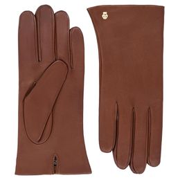 Roeckl Full Finger Gloves 'LISSABON' female Brown size 7.5