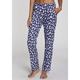 s.Oliver Pyjamahose mehrfarbig Gr. 36/38 f&uuml;r Damen. Mit Allover-Druck. Nachhaltig.