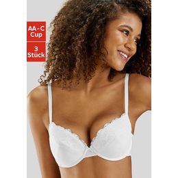 Petite Fleur Push-up-BH wei&szlig; Gr. 70C. Mit B&uuml;gel