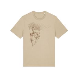 Life-tree Shirt 'Organic Fairwear Maple Island' male Beige size S