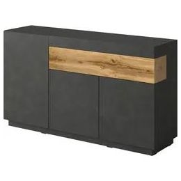 Sideboard OTTO HOME "SILKE", grau (anthrazit matera, votaneichefarben), B:150cm H:84,5cm, Sideboards, Sideboard, Breite 150 cm