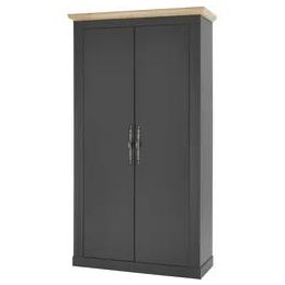 Schuhschrank OTTO HOME "WESTMINSTER BESTSELLER", grau (dunkelgrau, wotan eiche), B:108cm H:203cm T:46cm, Schr&auml;nke, Schuhschrank, im romantischen Landhausstil