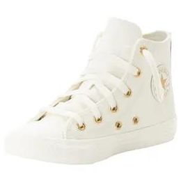 Sneaker Converse "CHUCK TAYLOR ALL STAR GOLD LUXE", M&auml;dchen, Gr. 35, wei&szlig; (egret, metallic light gold), Leder, Schuhe Sneaker