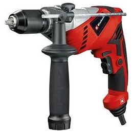 Schlagbohrmaschine Einhell "TE-ID 650 E", rot (rot, schwarz), B:120mm H:348mm L:340mm, Bohrmaschinen, mit praktischem Tiefenanschlag, Zusatzhandgriff und Arbeitslicht