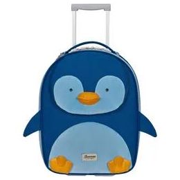 Kinderkoffer Samsonite "Happy Sammies ECO, Penguin Peter", Damen, Gr. B/H/T: 36cm x 45cm x 23,5cm 22,5 l, blau (penguin peter), Polyester, festlich, Koffer, Kinderreisekoffer Handgep&auml;ck Reisekoffer Trolley