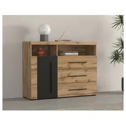 OTTO home "Roger,Breite 120cm, moderne Anrichte mit 3 Schubladen" Sideboard mit viel Stauraum, Masse 120x92x38,5 (B/H/T)