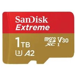 Sandisk Speicherkarte "microSDXC Extreme", rot (gold, rot), 1000 GB, Speicherkarten
