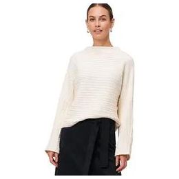 Strickpullover Zero "Damen mit Zopfmuster", Damen, Gr. M, eggnog, Strick, Obermaterial: 59% Baumwolle, 20% Polyacryl, 17% Polyester, 4% Polyamid, Zopfmuster, figurumspielend normal, weit, Pullover Strickpullover, Plain/ohne Details