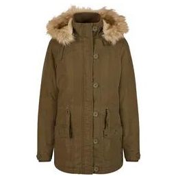 Parka BRANDIT "Brandit Brandit Women Nila Winterparka", Damen, Gr. L, olive, 100% Baumwolle, unifarben, normal, ohne Ausschnitt, Jacken Parka