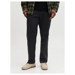 Jack & Jones PlusSize Slim-fit-Jeans "JJIGLENN JJORIGINAL MF 071 NOOS PLS", Herren, Gr. 40, L&auml;nge 36, schwarz denim, Denim/Jeans, Obermaterial: 76% Baumwolle, 22% Polyester, 2% Elasthan, JACK & JONES PLUSSIZE, Abriebeffekte, slim fit kn&ouml;chellang, Jeans Slim-fit-Jeans