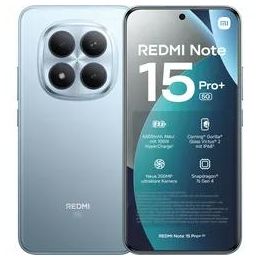 Xiaomi Smartphone "Redmi Note 15 Pro+ 5G 8+256", Energieeffizienz: B (A-G), glacier blau, 256 GB, Mobiltelefone