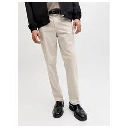 Jack & Jones Chinohose JACK & JONES "JPSTOLLIE VANCE CHINO NOOS", Herren, Gr. 34, L&auml;nge 32, pumice stone, Web, Obermaterial: 97% Baumwolle, 3% Elasthan, unifarben, Hosen Chinohose
