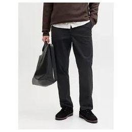 Jack & Jones Chinohose JACK & JONES "JPSTOLLIE VANCE CHINO NOOS", Herren, Gr. 33, L&auml;nge 32, schwarz, Web, Obermaterial: 97% Baumwolle, 3% Elasthan, unifarben, Hosen Chinohose