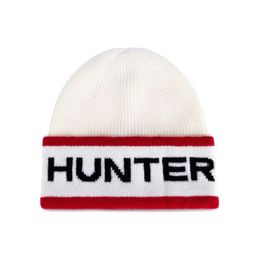 Hunter M&uuml;tze in Creme/ Rot/ Schwarz - 17% | Damen-muetzen-caps