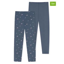 Schiesser 2er-Set: Leggings in Dunkelblau - 56% | Gr&ouml;&szlig;e 98 | Kinderhosen