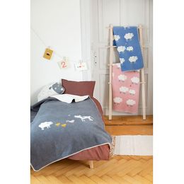 David Fussenegger Decke "Maja - Bauernhof" in Anthrazit - 61% | Gr&ouml;&szlig;e 100x150 cm | Decken