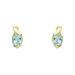 Diamant Exquis Gold-Ohrstecker mit Edelsteinen - 77% | Schmuck