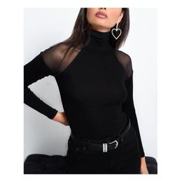 Milan Kiss Longsleeve in Schwarz - 58% | Gr&ouml;&szlig;e M | Damen-tops