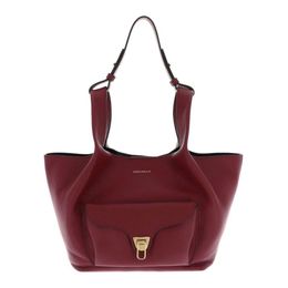 Coccinelle Leder-Shopper in Rot - (B)36 x (H)22 x (T)10 cm - 17% | Damen-taschen